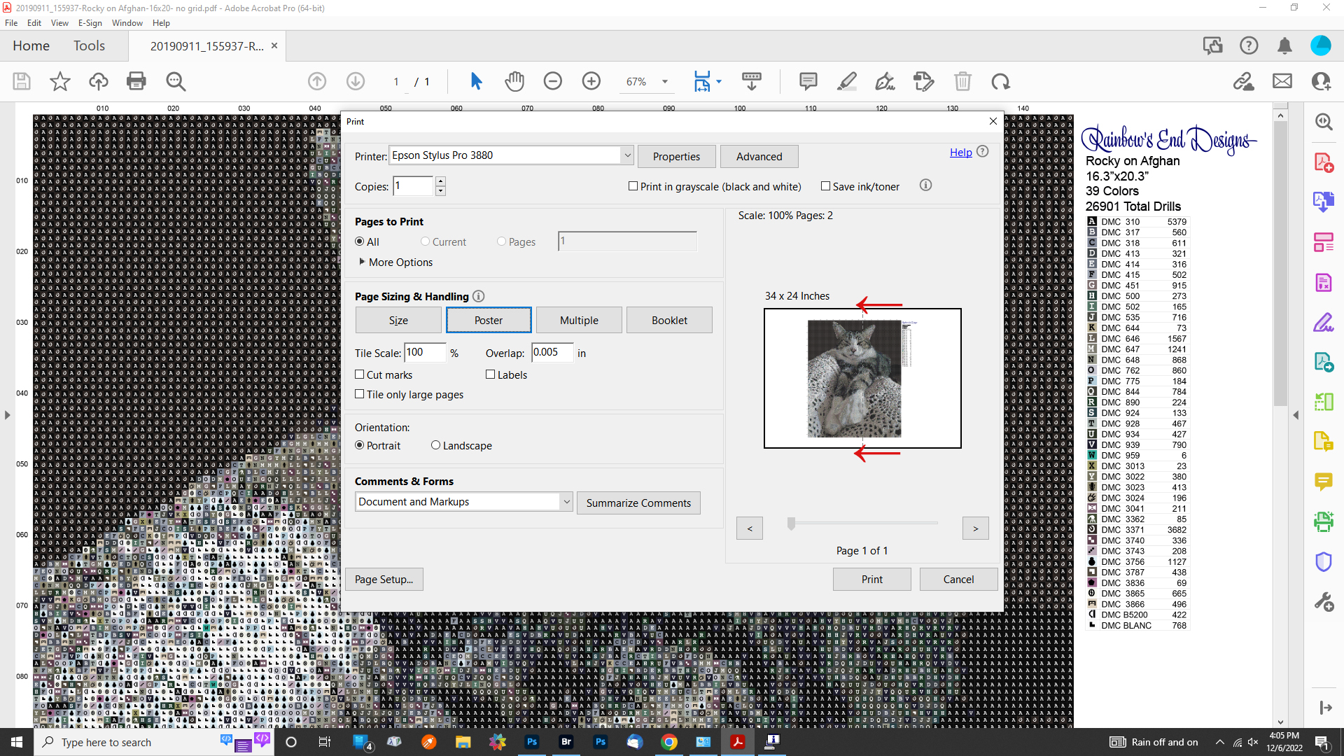 Question about printing Poster setting in Adobe Ac... - Adobe Community - 13399826